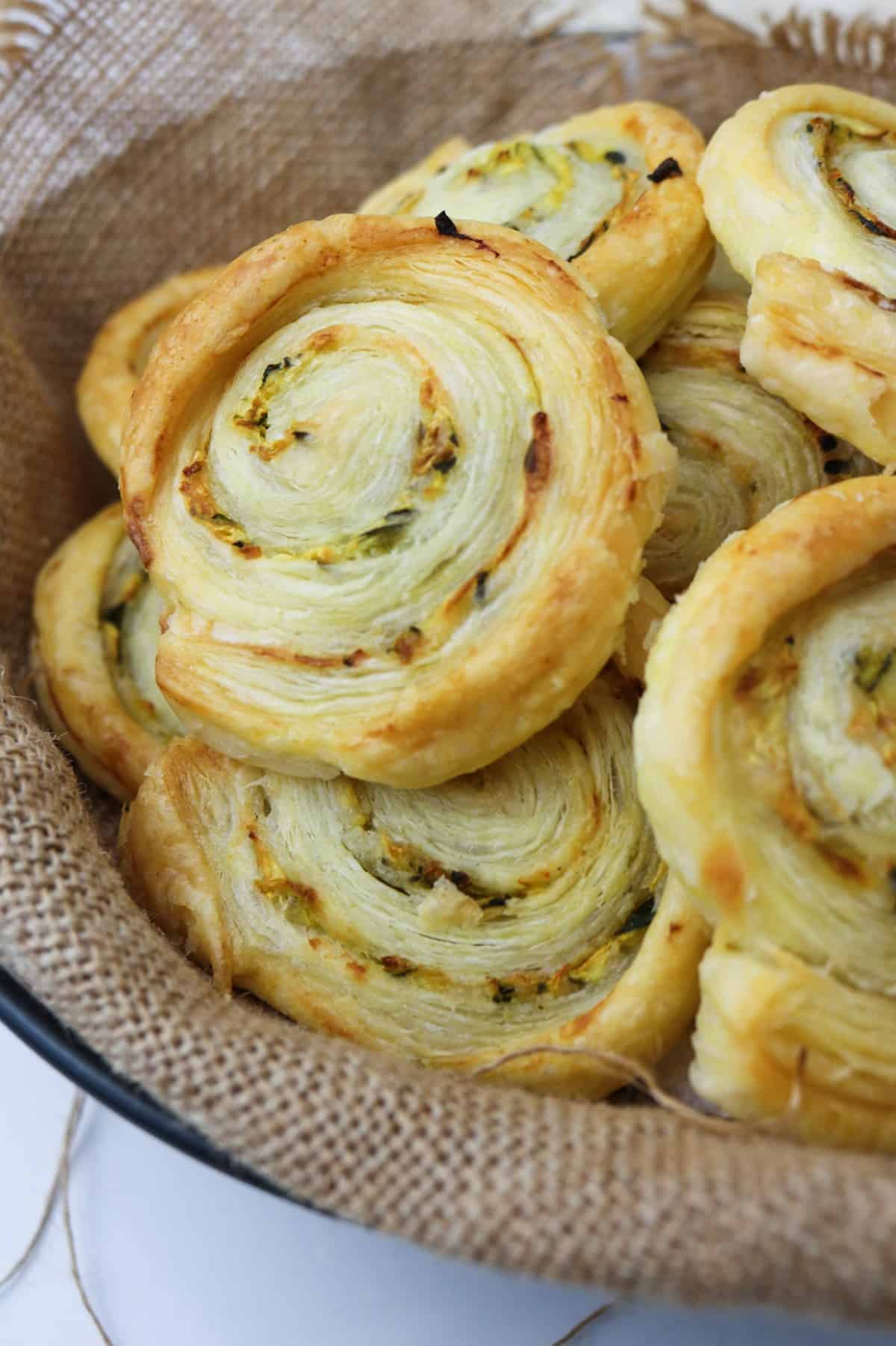 Courgette and Smoked Paprika Pastry Rolls • a Veg Taste from A to Z