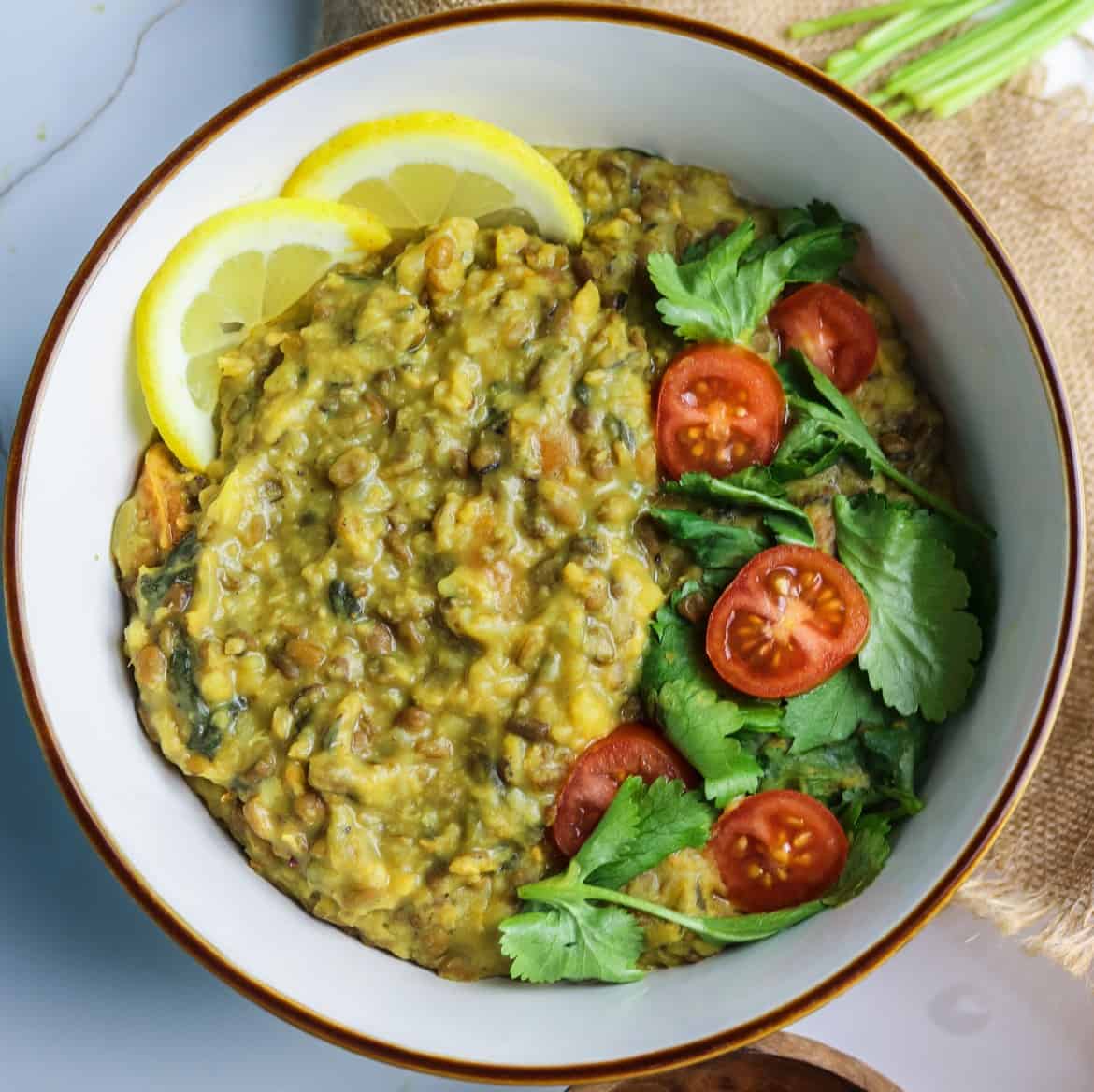 Green Split Lentil Dahl | My Way • a Veg Taste from A to Z