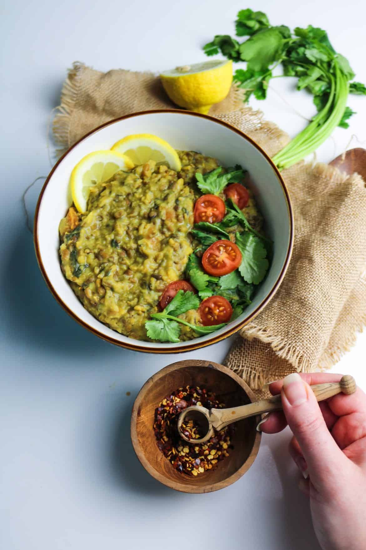 Green Split Lentil Dahl | My Way • a Veg Taste from A to Z