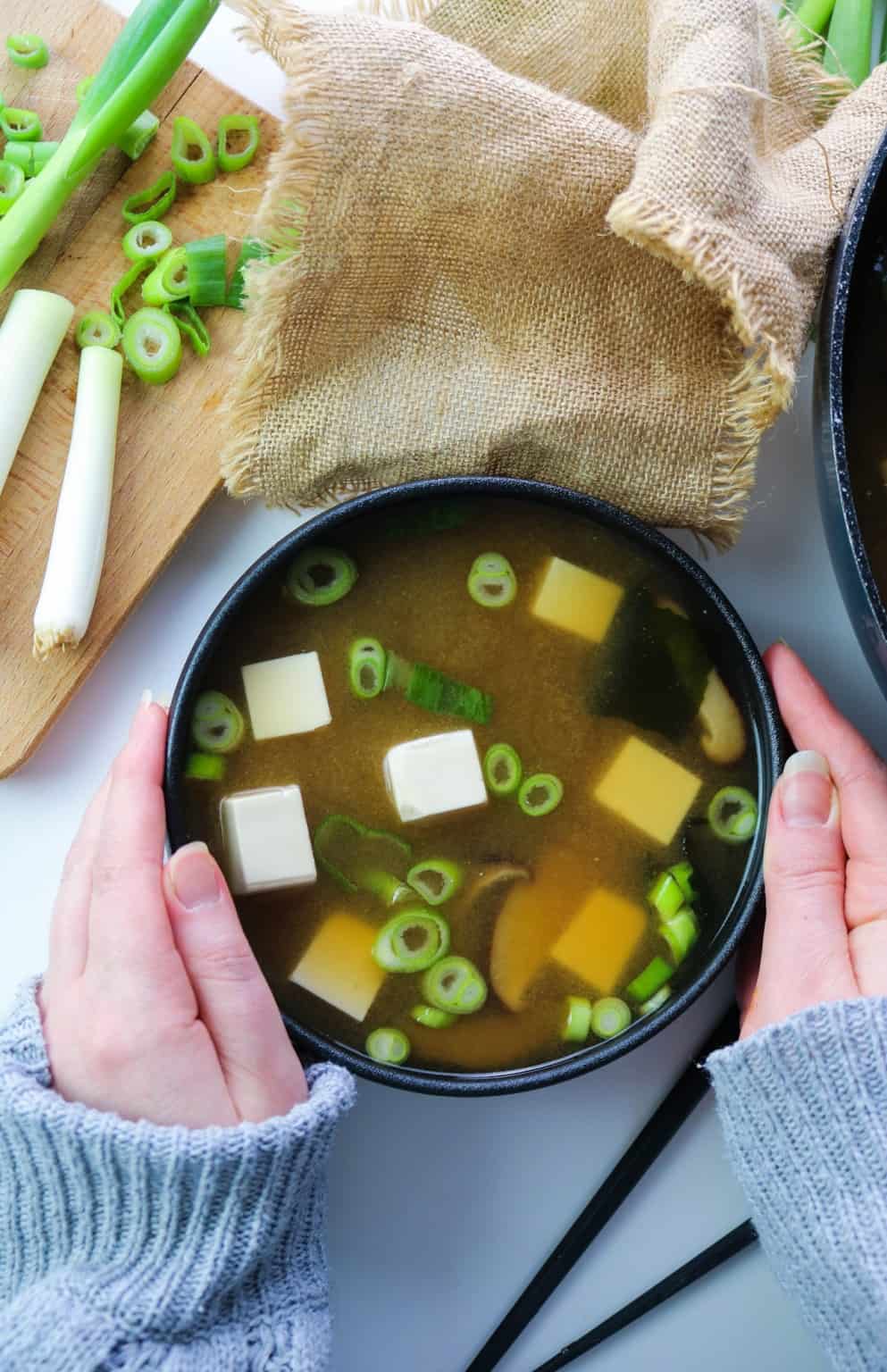 Tasty and Rich Miso Soup - Homemade Dashi • a Veg Taste from A to Z