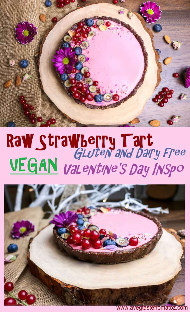 Raw Strawberry Tart • a Veg Taste from A to Z