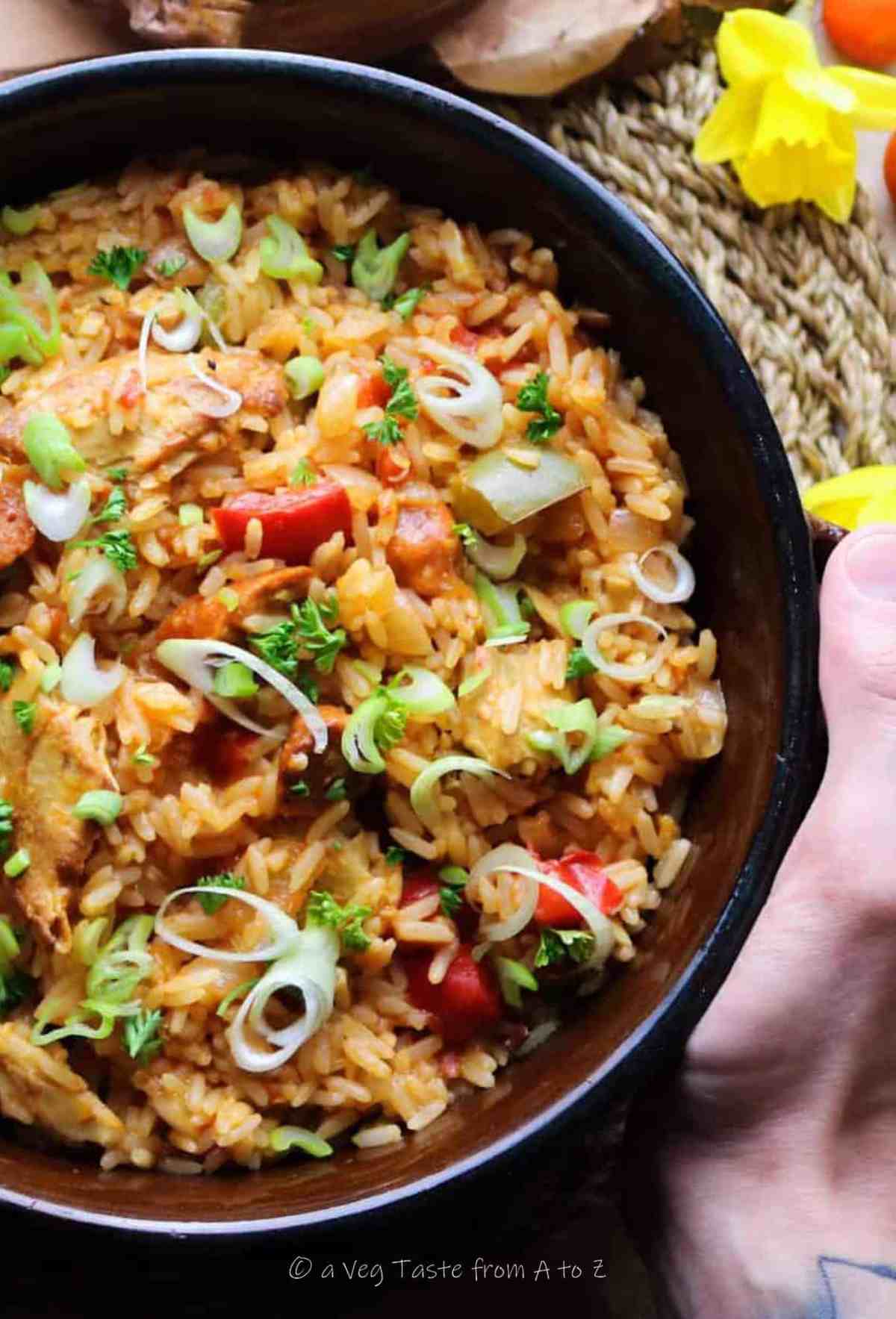 Plant Based Jambalaya • a Veg Taste from A to Z