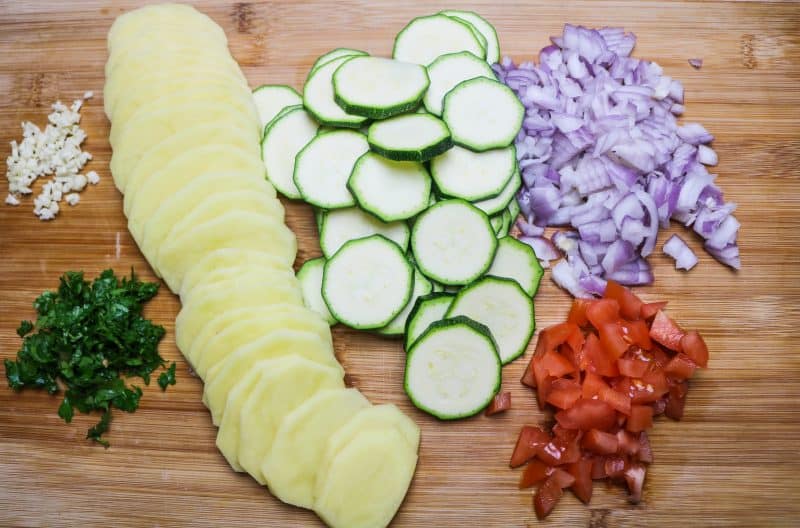 Courgette and Potato Bake • a Veg Taste from A to Z