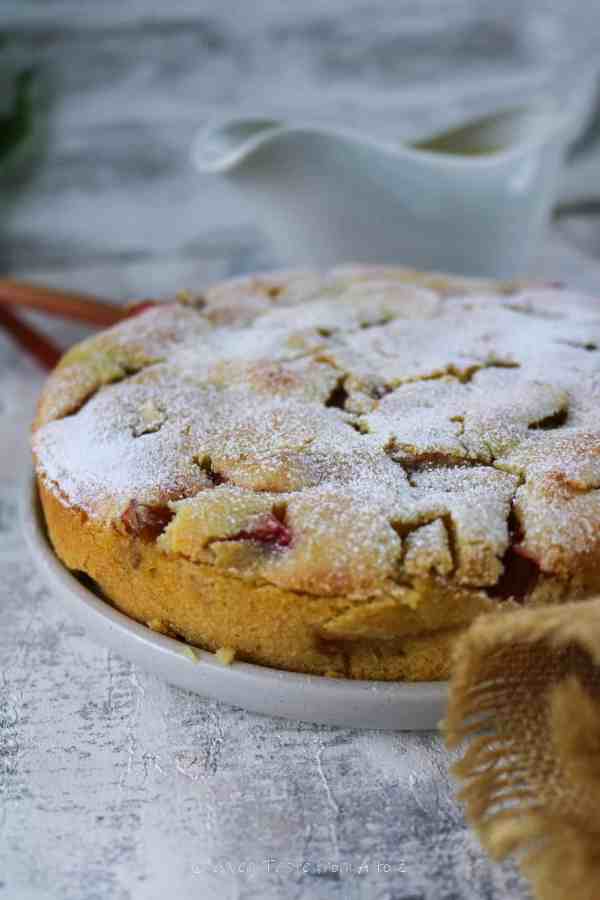 Deliciously Moist Rhubarb Sponge • a Veg Taste from A to Z