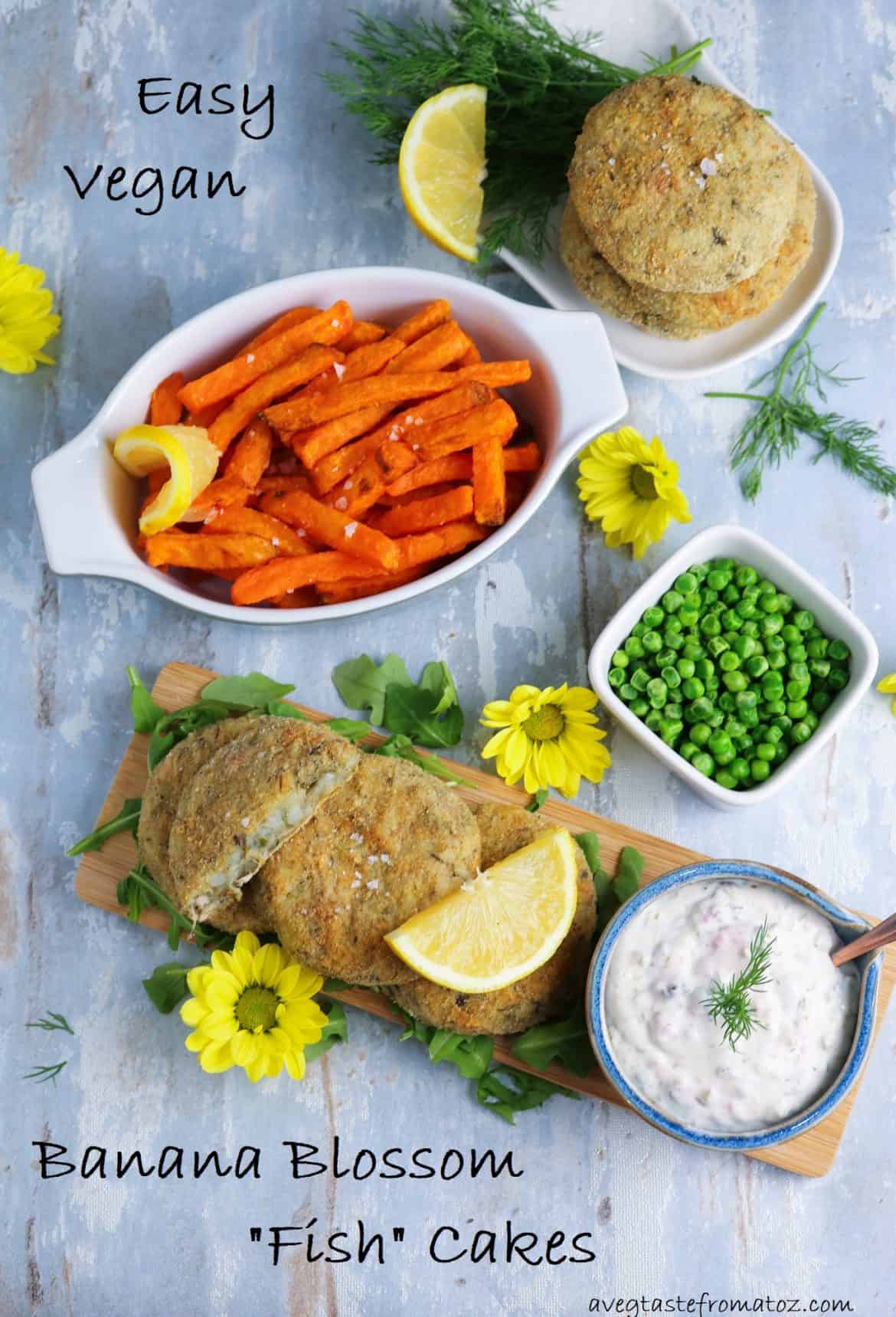 Banana Blossom "Fish" Cakes • a Veg Taste from A to Z
