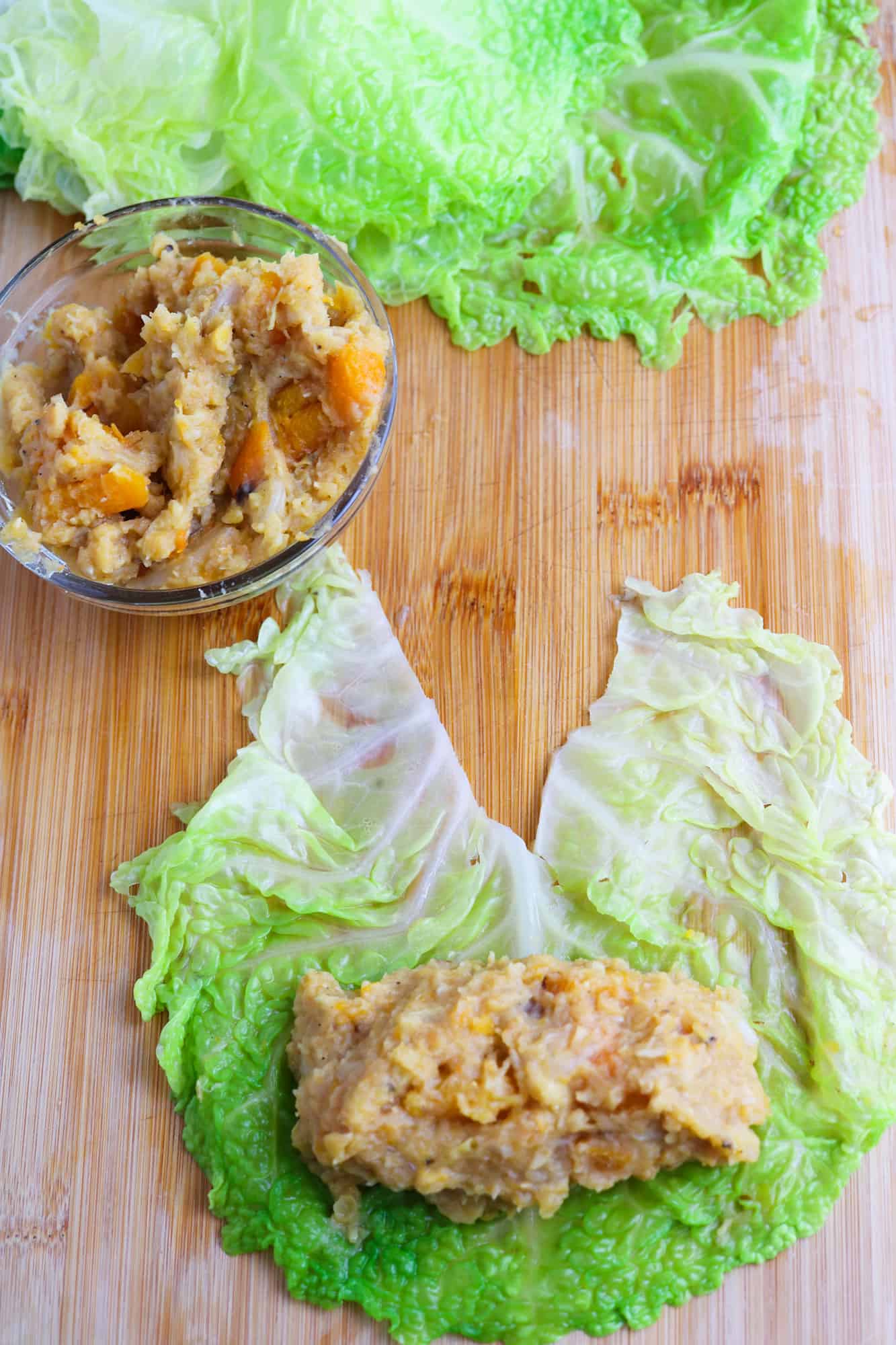 Lentil and Squash Savoy Cabbage Rolls