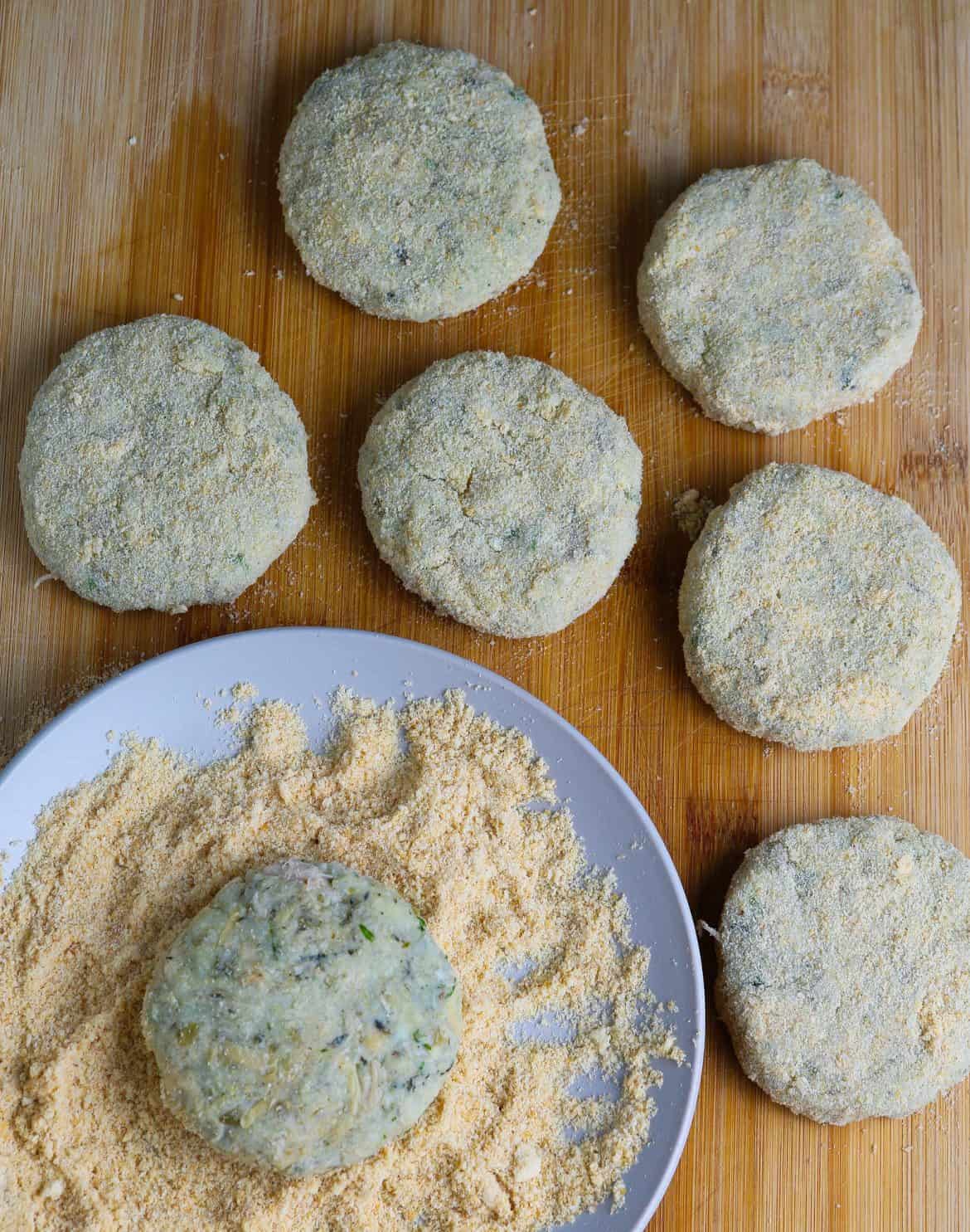 Banana Blossom "Fish" Cakes • a Veg Taste from A to Z