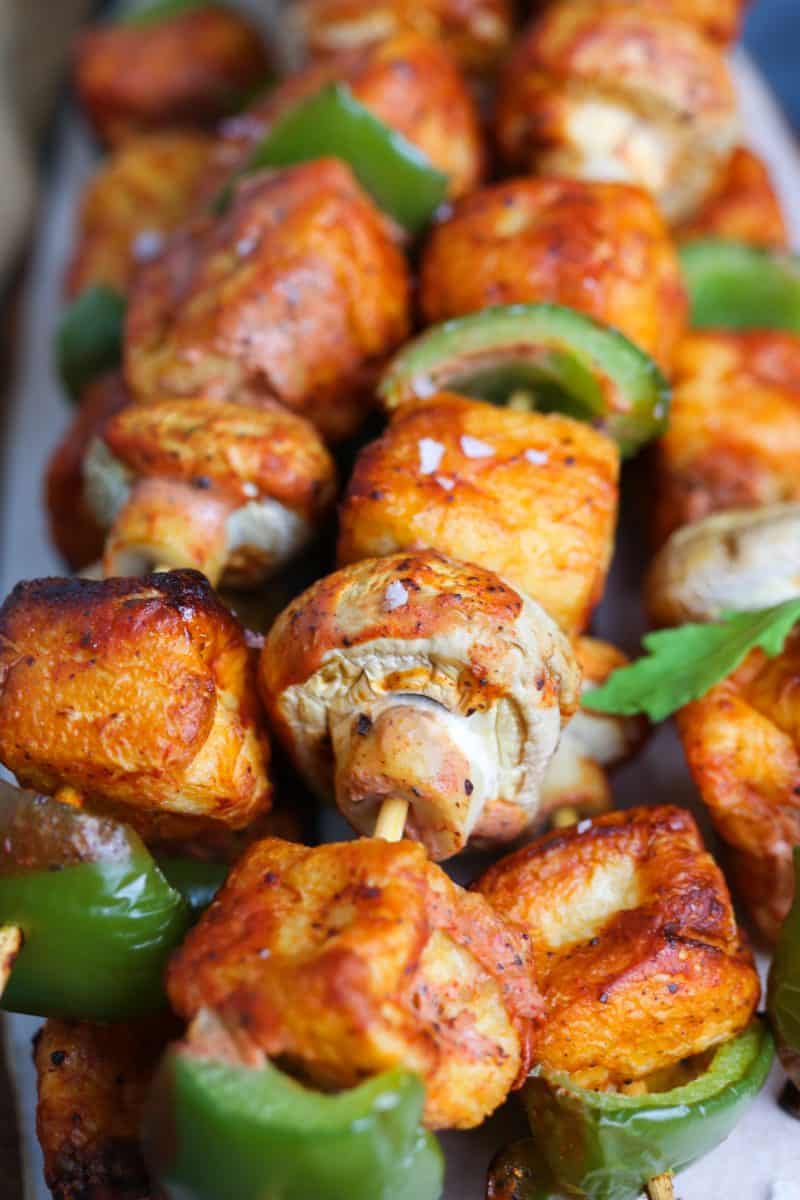Marinated Tofu Puffs Skewers | Only 7 Ingredients • a Veg Taste from A to Z
