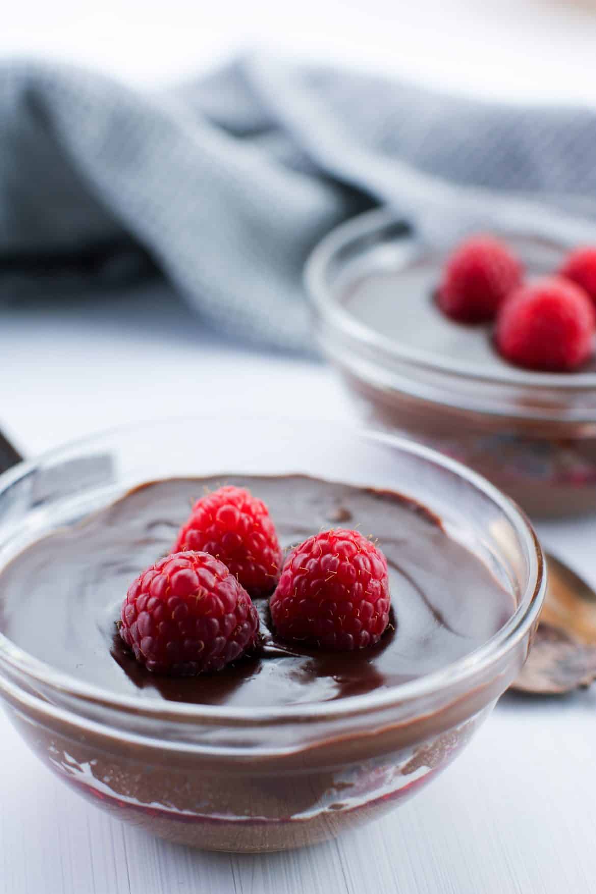 Indulgent Vegan Chocolate and Raspberry Mousse • a Veg Taste from A to Z