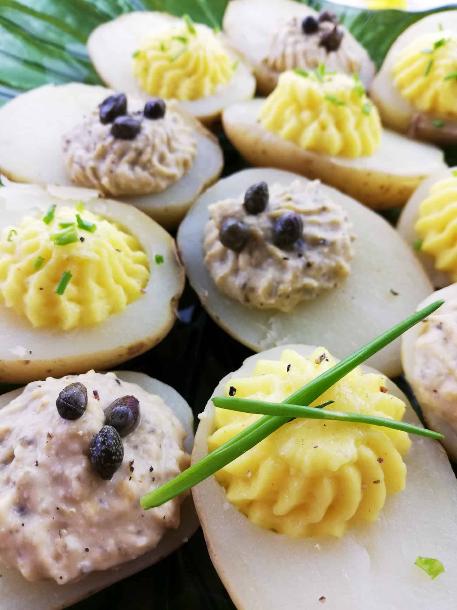 Vegan Deviled Potatoes Two Ways | Perfect Starter for Easter!