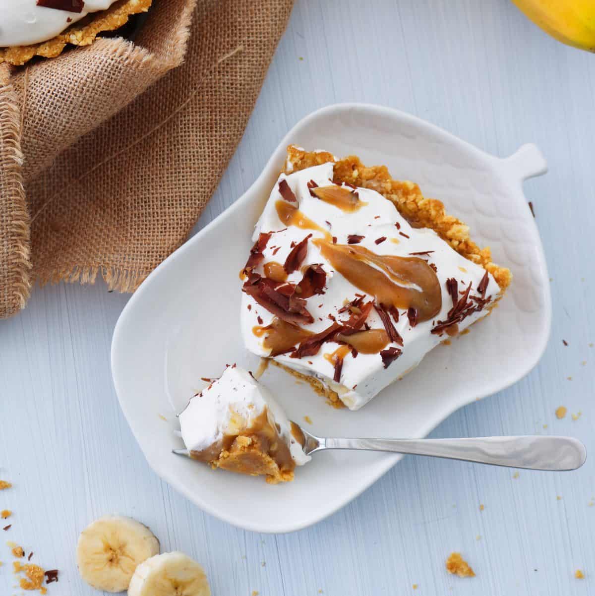 Decadent Vegan Banoffee Pie • a Veg Taste from A to Z