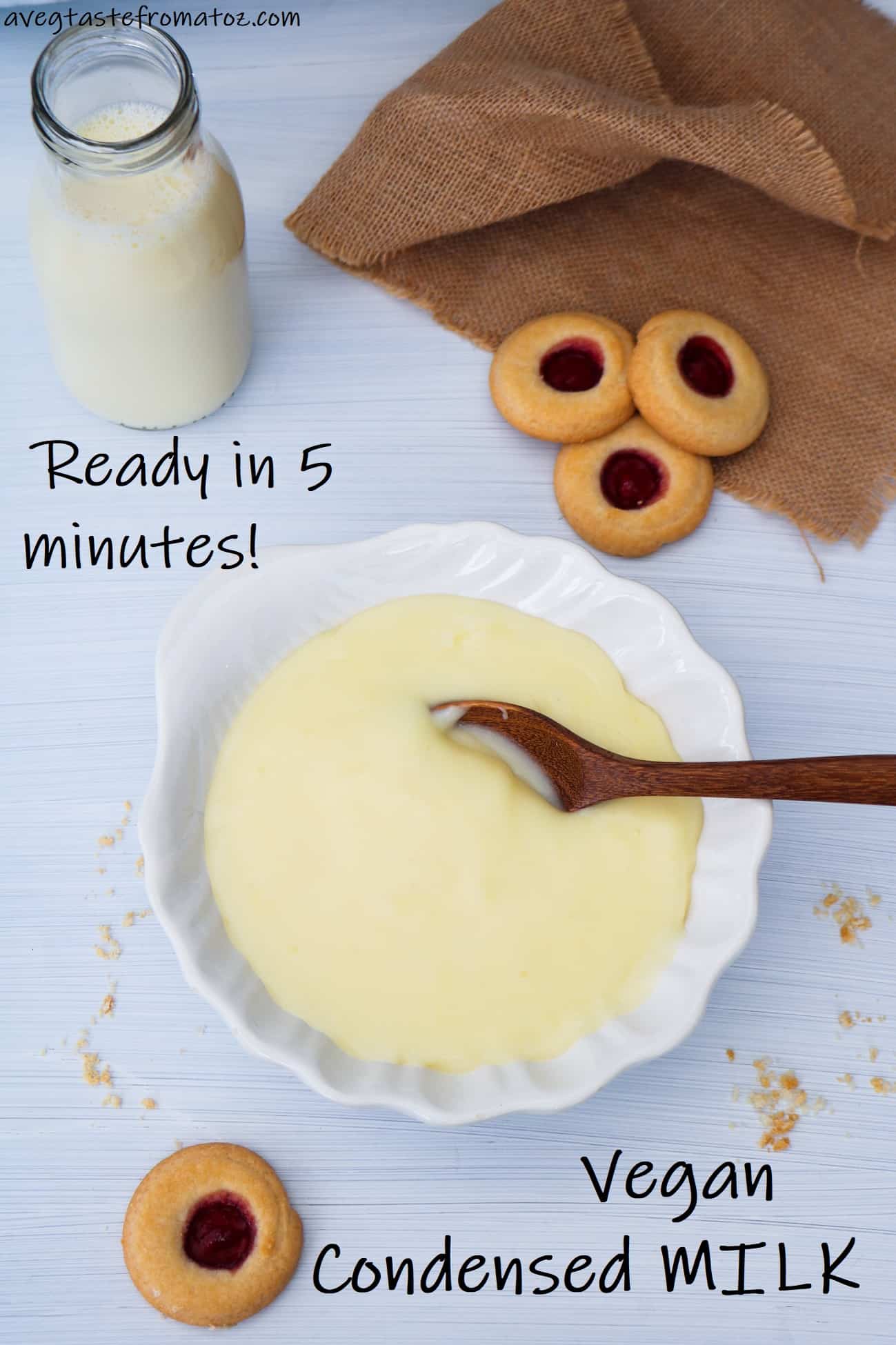 Vegan Condensed Milk | Ready in 5 Minutes • a Veg Taste from A to Z