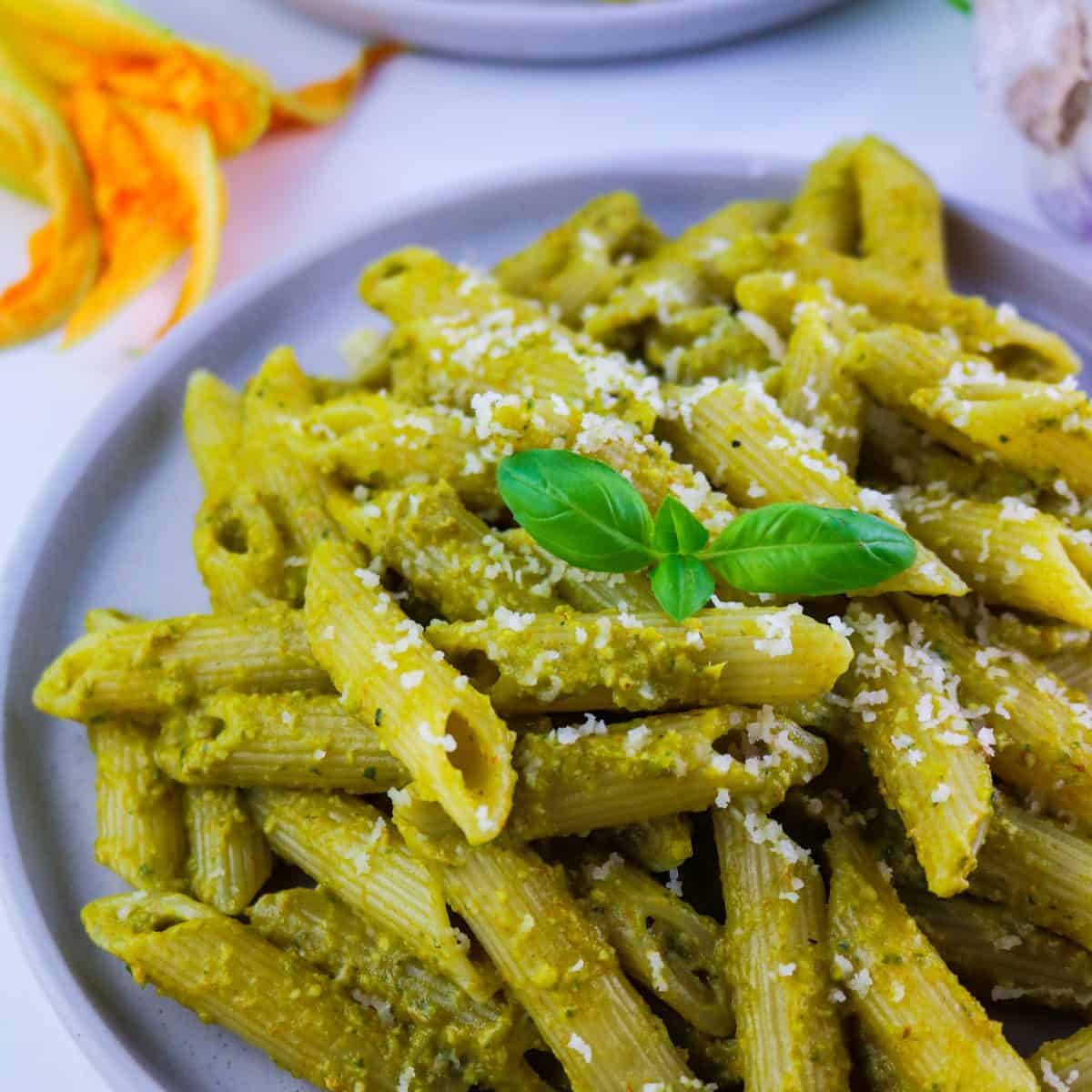 Courgette Blossom Pesto • a Veg Taste from A to Z