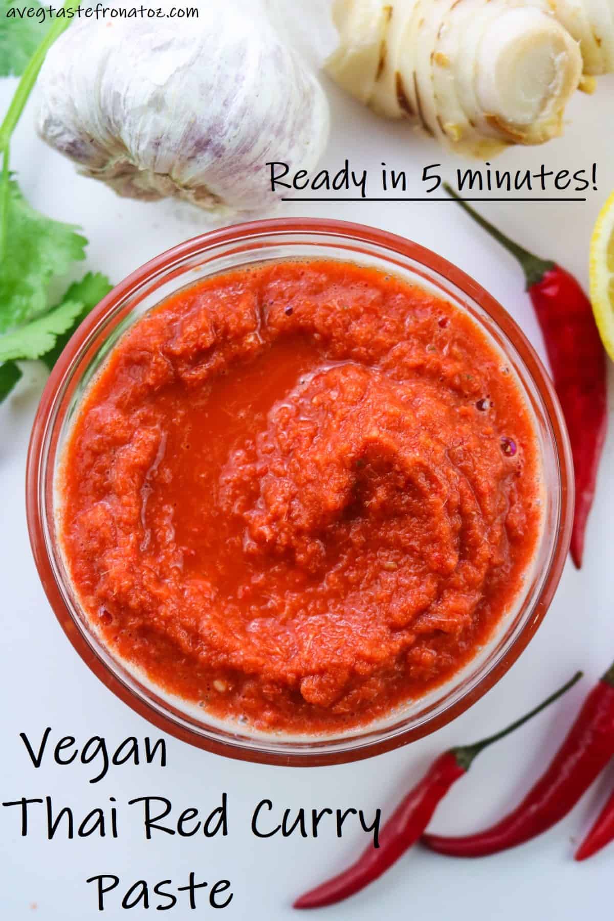 Vegan Thai Red Curry Paste • a Veg Taste from A to Z