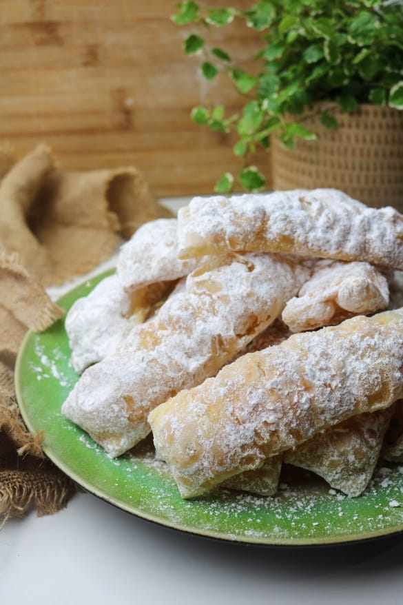 Italian Chiacchiere (Fried Pastry Cookies) • a Veg Taste from A to Z
