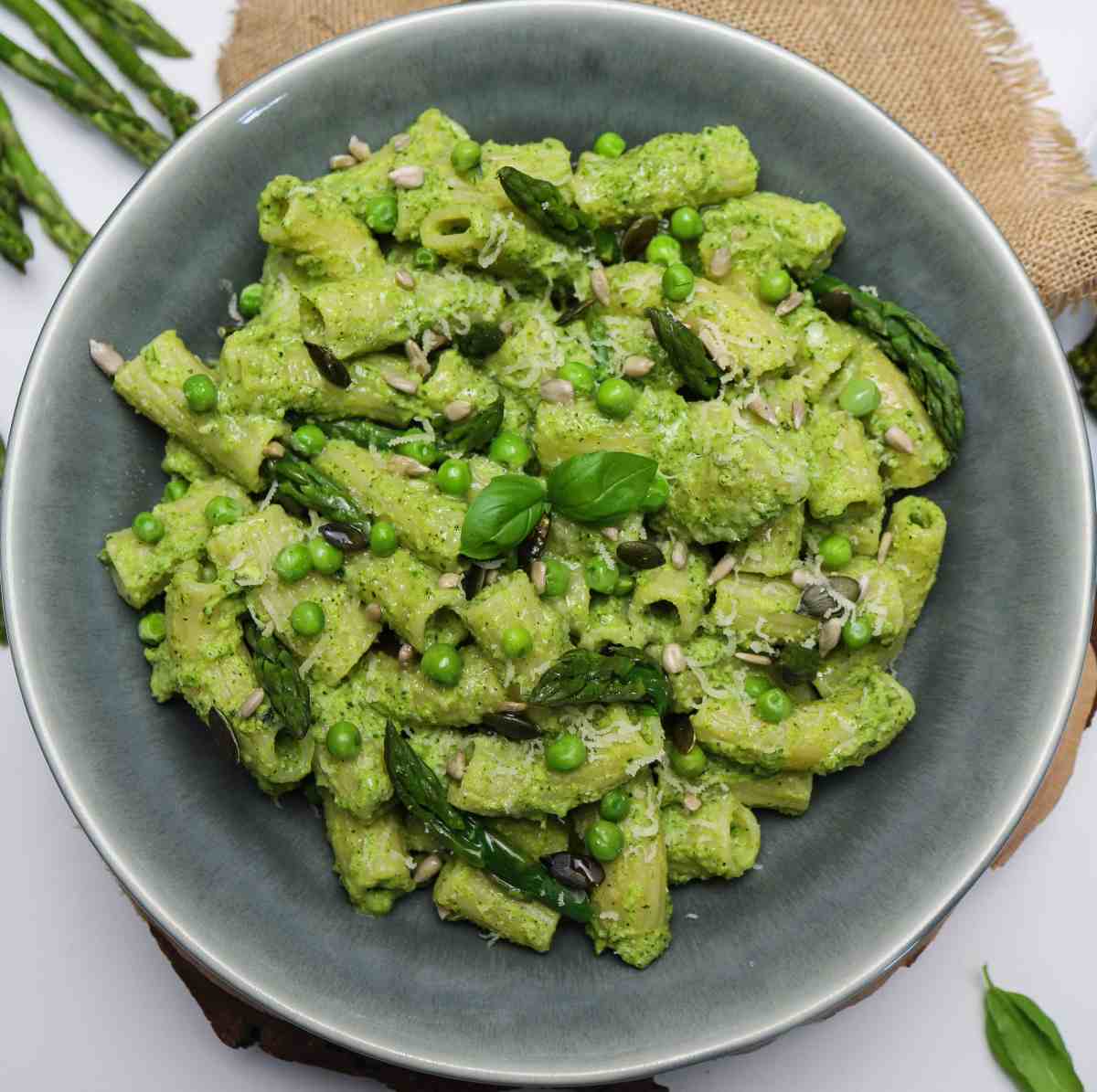 Asparagus, Broccolini, Courgette and Pea Pesto • a Veg Taste from A to Z