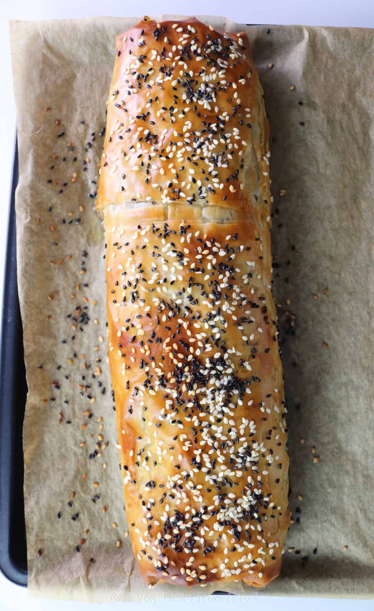Vegan Swiss Chard Strudel with Caper, Olive & Almond • a Veg Taste from ...