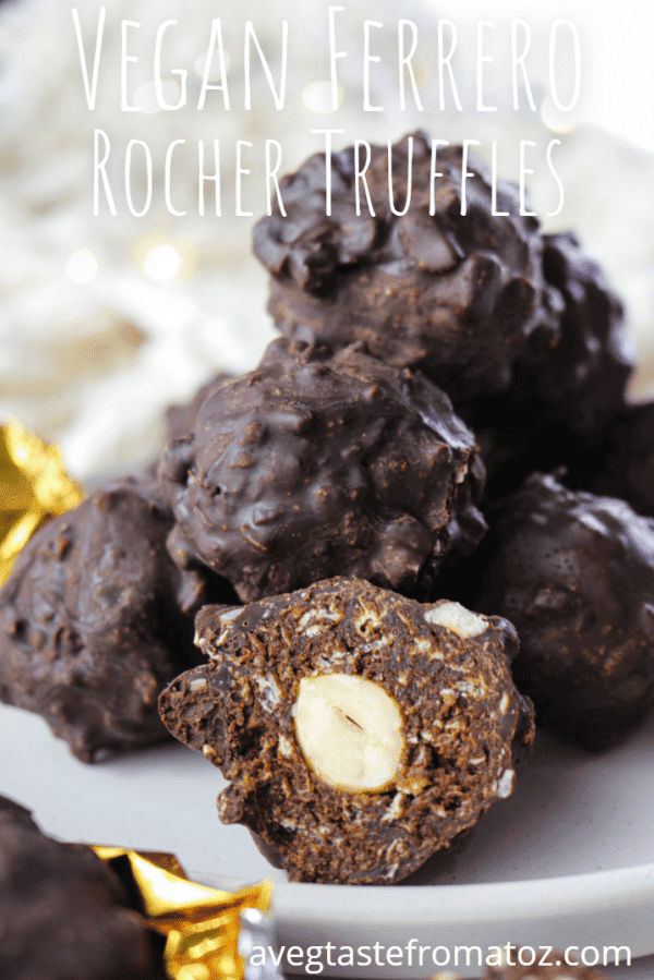 Vegan Ferrero Rocher Truffles • a Veg Taste from A to Z