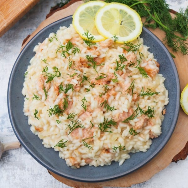 Vegan Salmon & Cream Risotto • a Veg Taste from A to Z