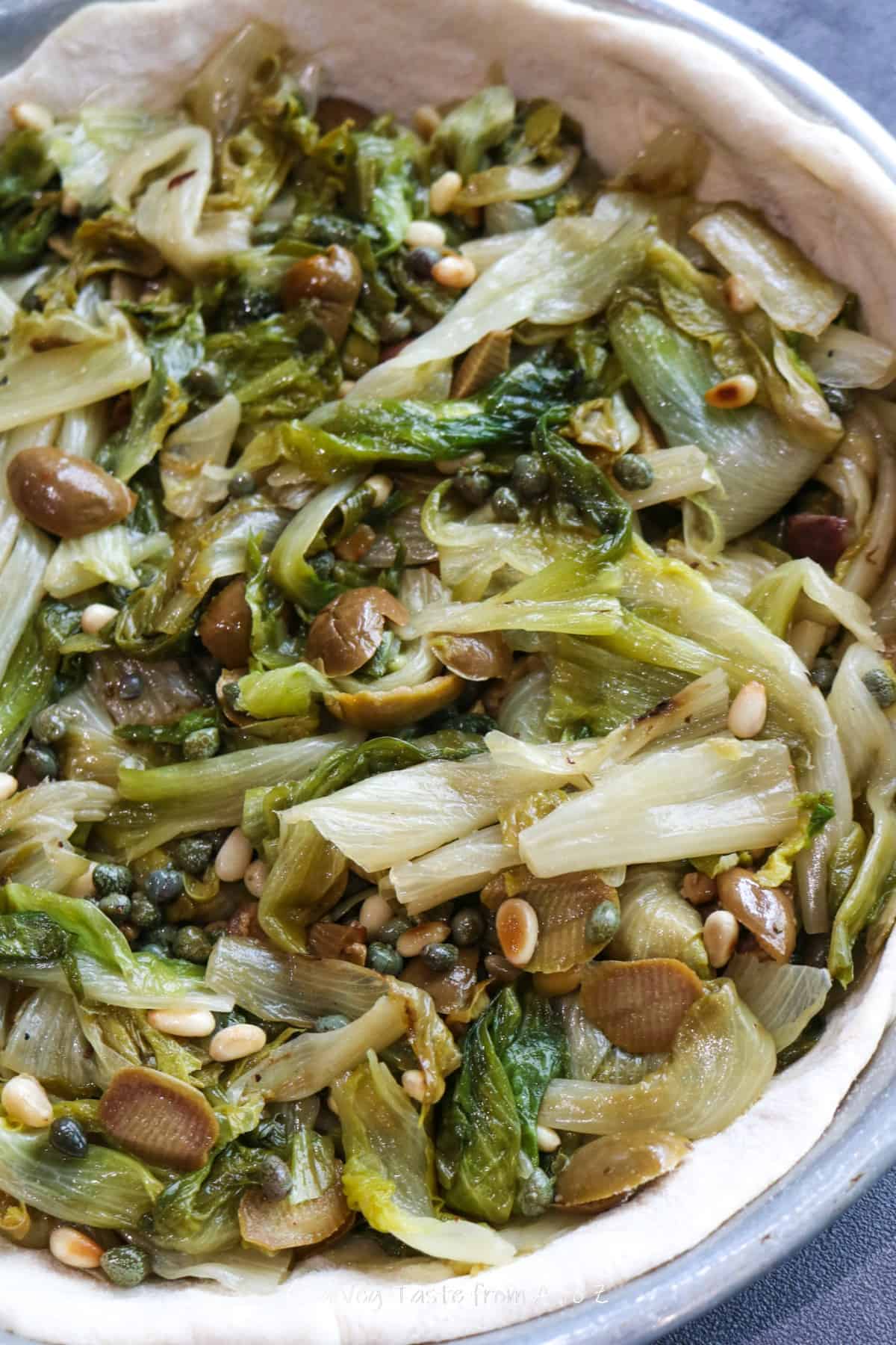 Vegan Pizza di Scarola • a Veg Taste from A to Z