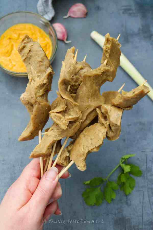 Vegan Chicken Satay • a Veg Taste from A to Z