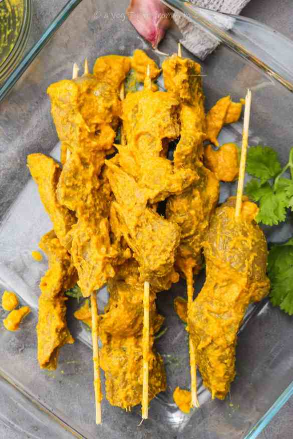 Vegan Chicken Satay • a Veg Taste from A to Z