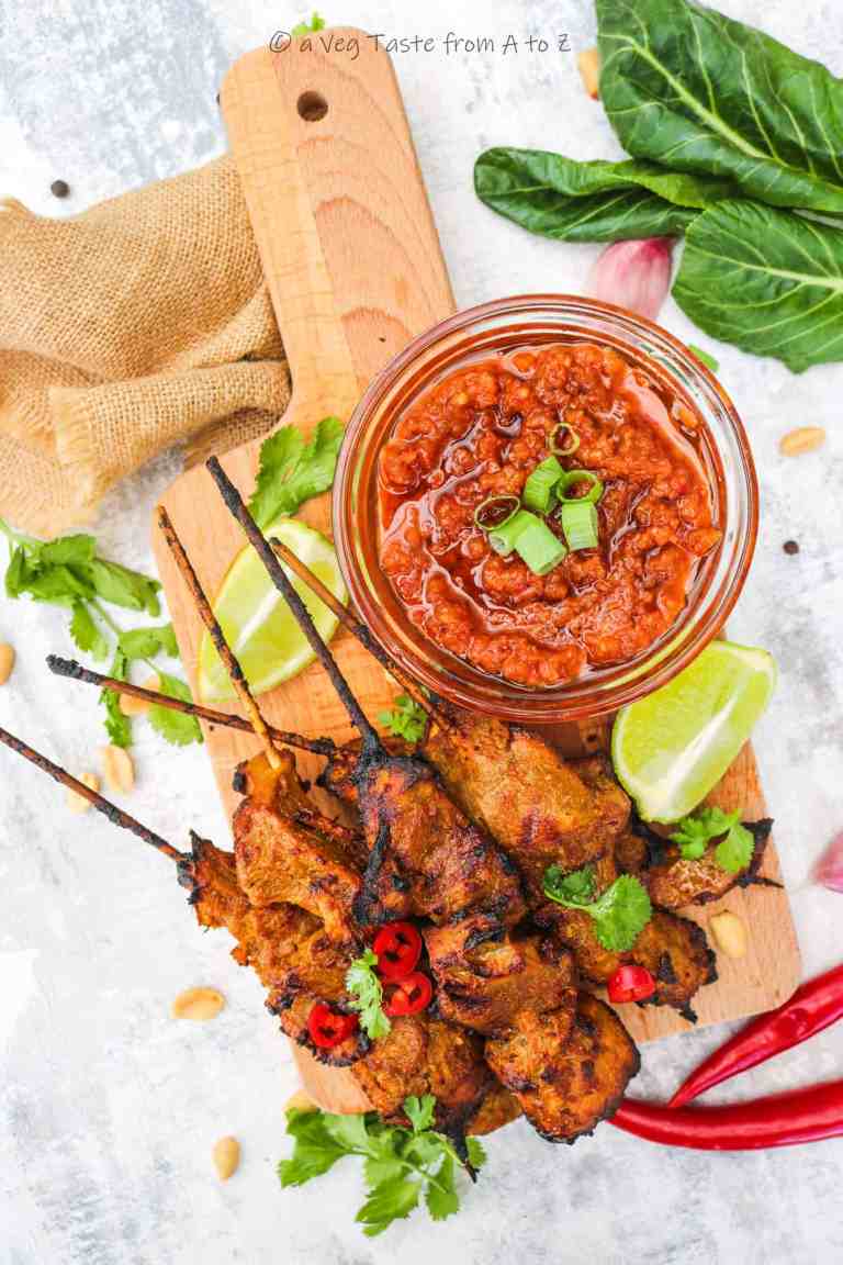 Vegan Chicken Satay • a Veg Taste from A to Z