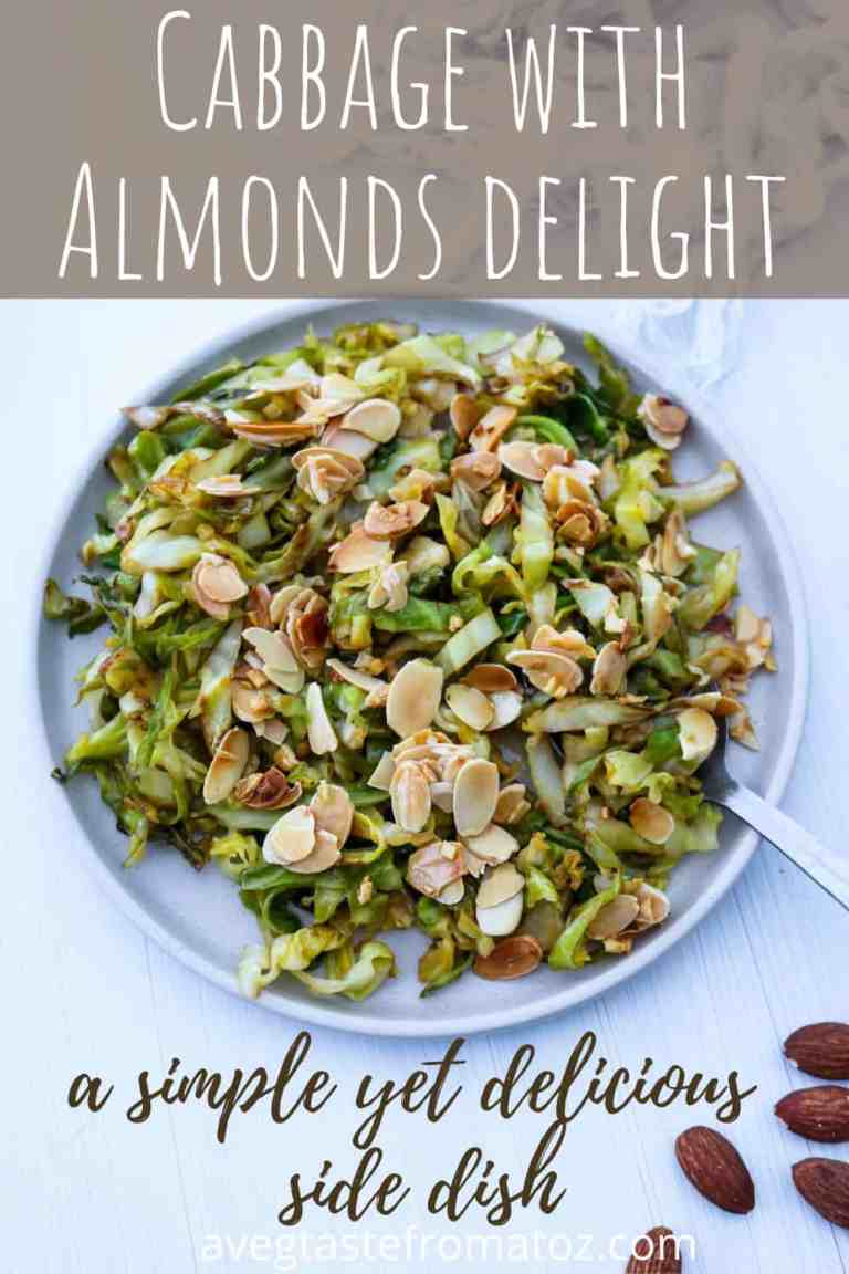 Simple Cabbage with Almonds Delight • a Veg Taste from A to Z