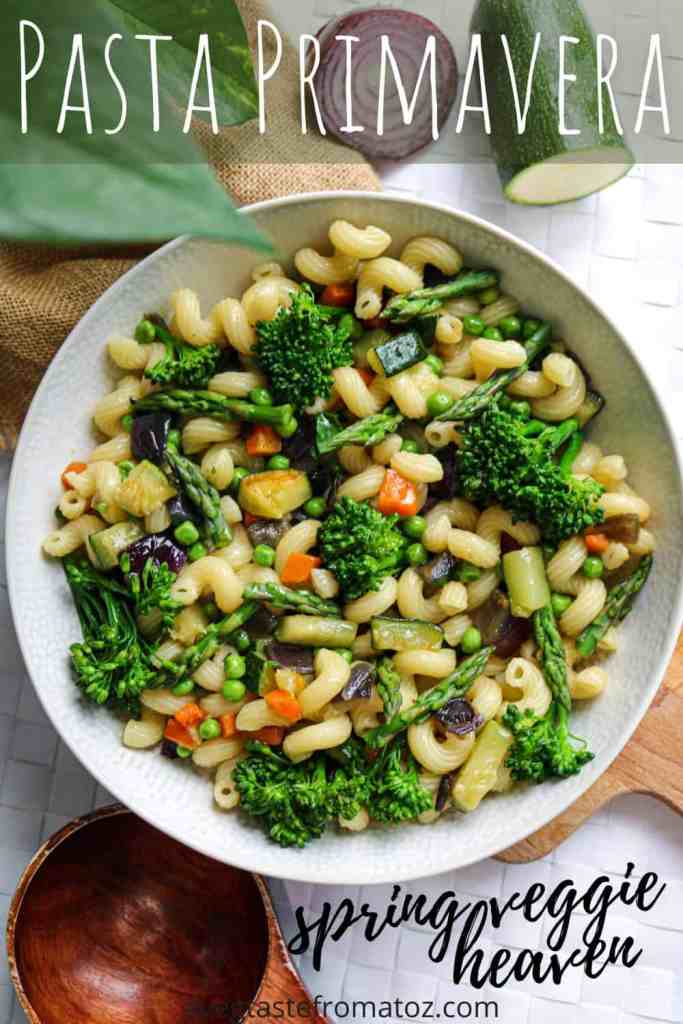 Colourful Primavera Pasta • a Veg Taste from A to Z